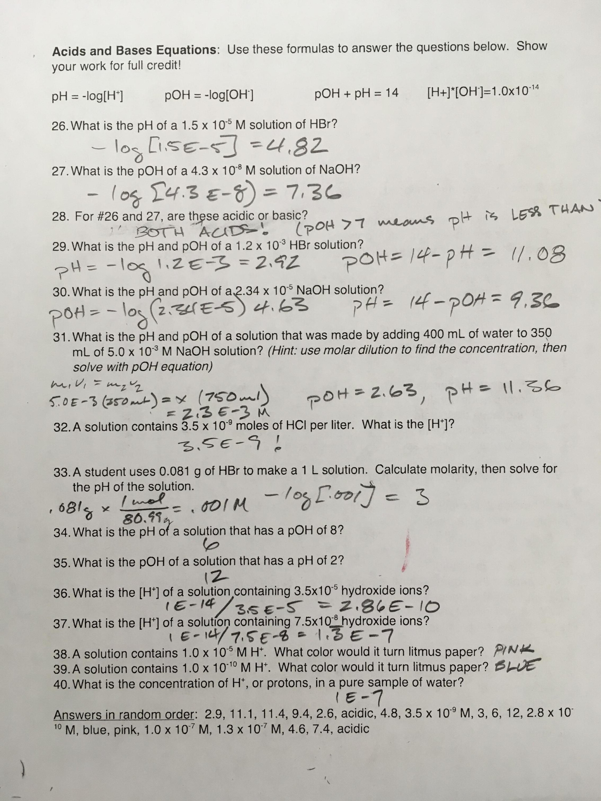 Chemistry Unit 1 Worksheet 6 Dimensional Analysis Answer Key ... Chemistry Unit 1 Worksheet 6 Dimensional Analysis Answer Key ...