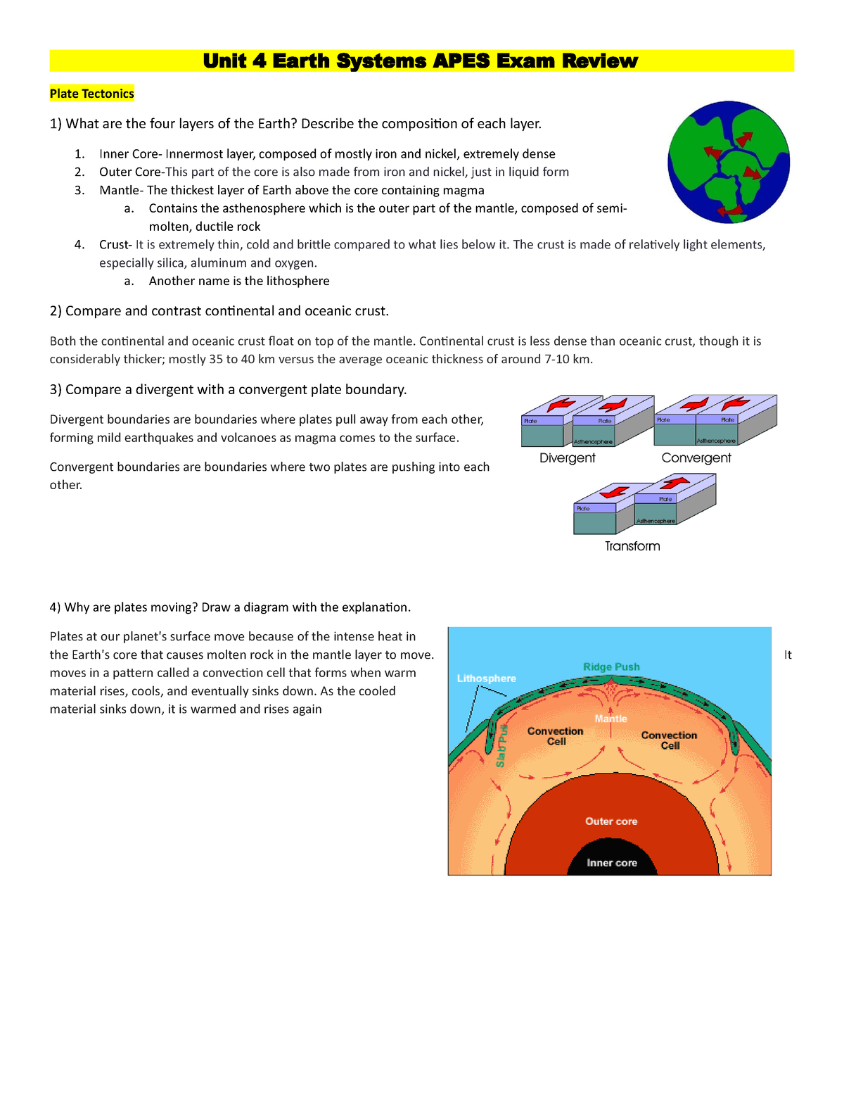 Unit 4 Earth Science And Space Lesson 4 Worksheet - Scienceworksheets.net Unit 4 Earth Science And Space Lesson 4 Worksheet - Scienceworksheets.net